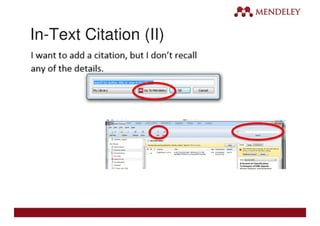 Mendeley Software Features | PPT