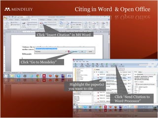 Mendeley teaching presentation - english | PPT