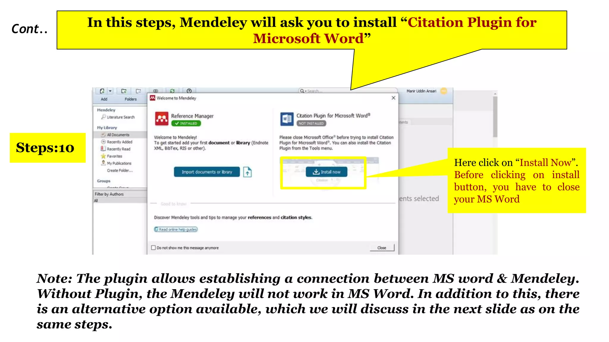 Mendeley tutorial | PPTX