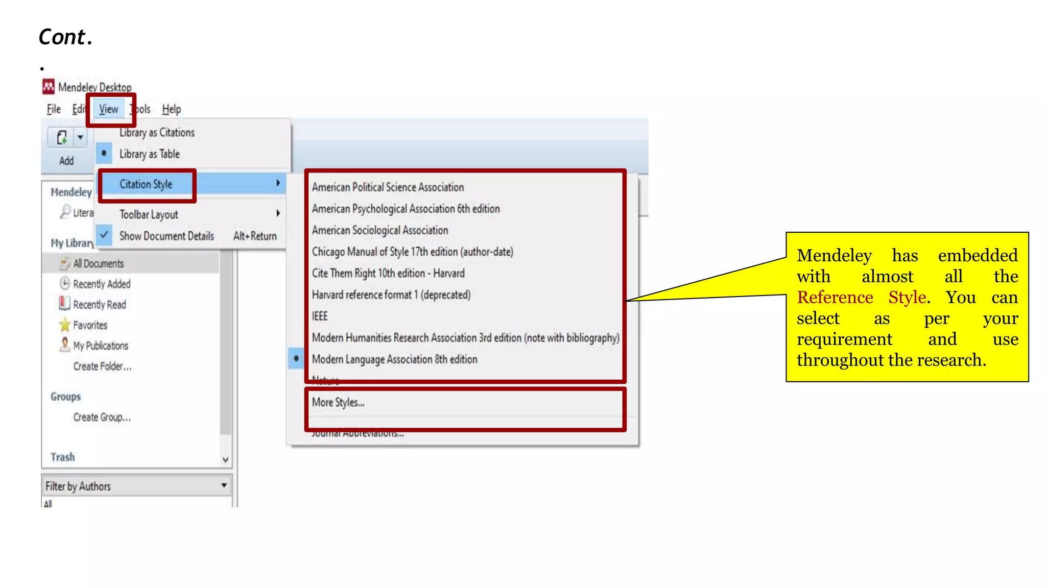 Mendeley tutorial | PPTX