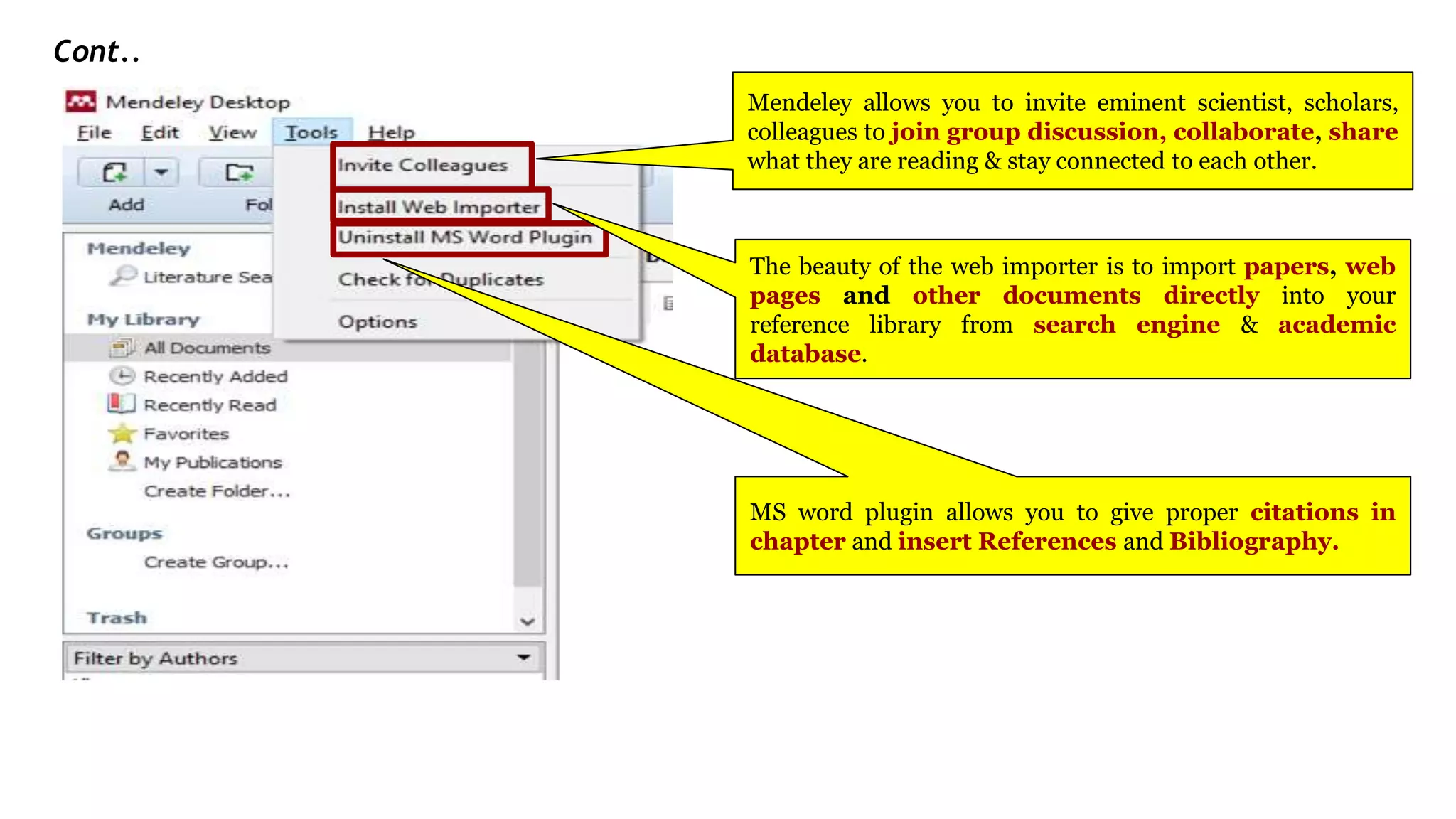 Mendeley tutorial | PPTX