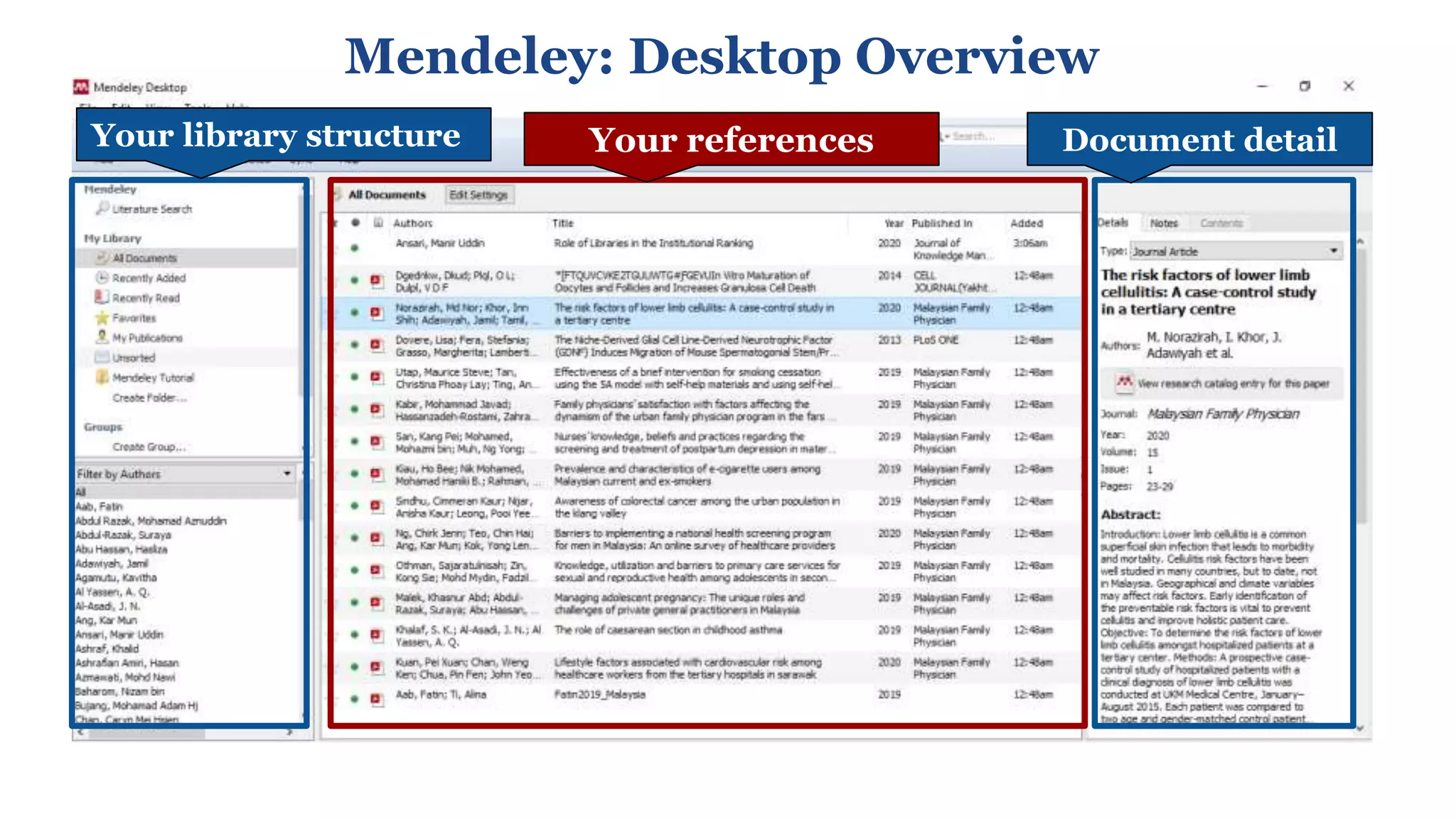 Mendeley tutorial | PPTX