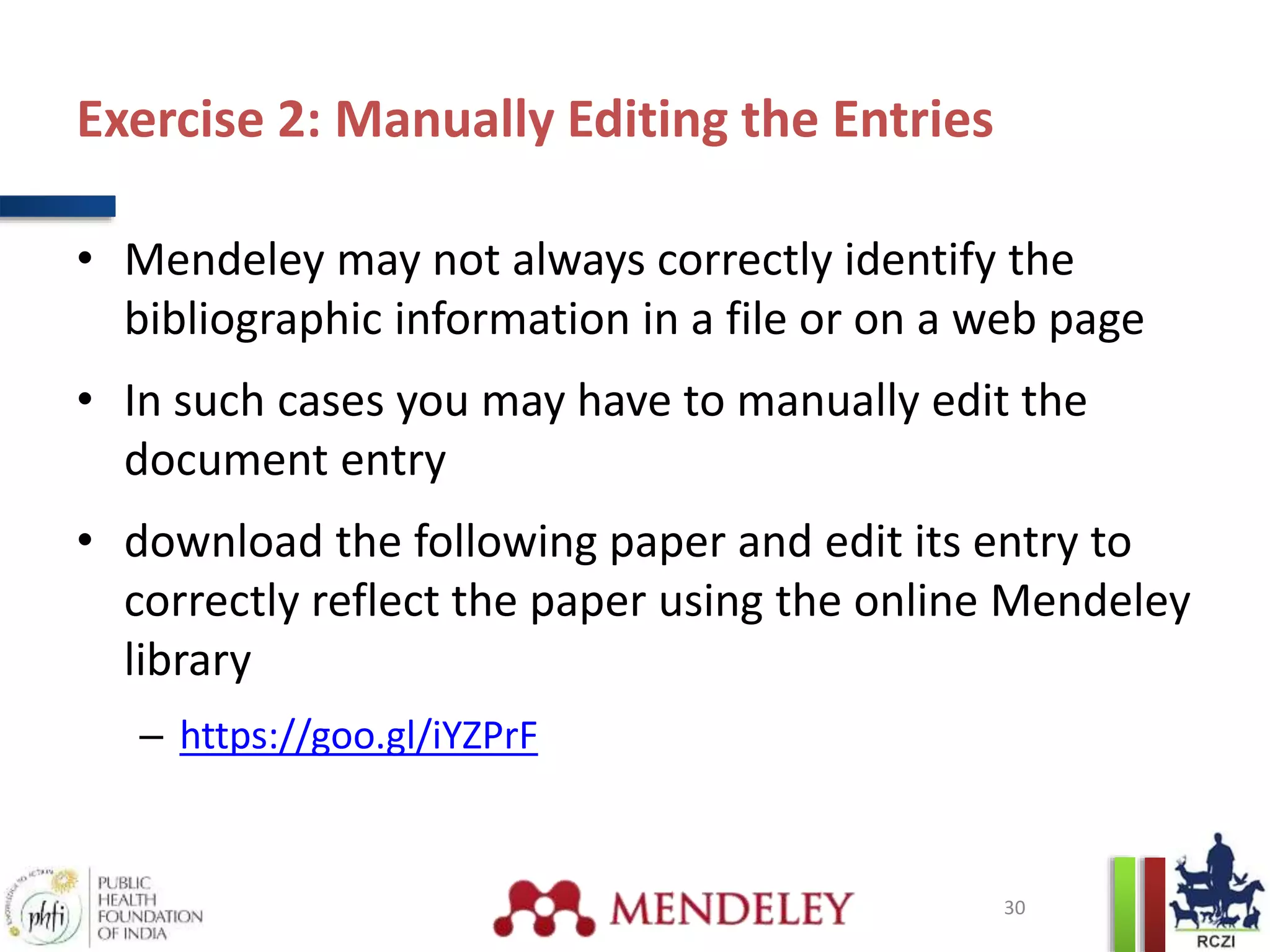 Mendeley: A Step-by-Step Guide for Beginners | PPTX