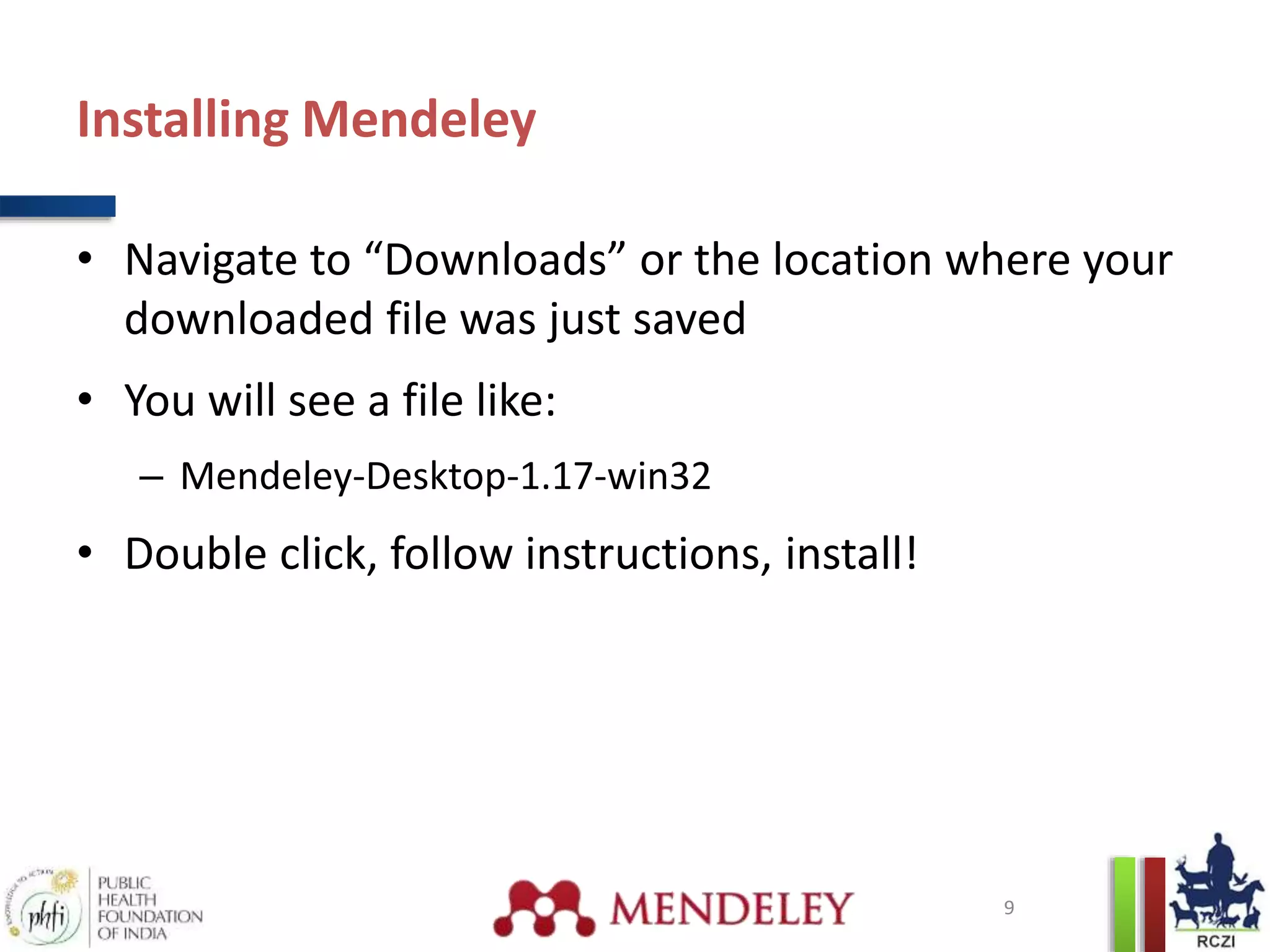 Mendeley: A Step-by-Step Guide for Beginners | PPTX