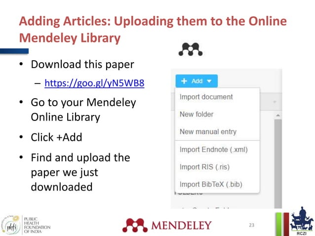 Mendeley: A Step-by-Step Guide for Beginners | PPTX
