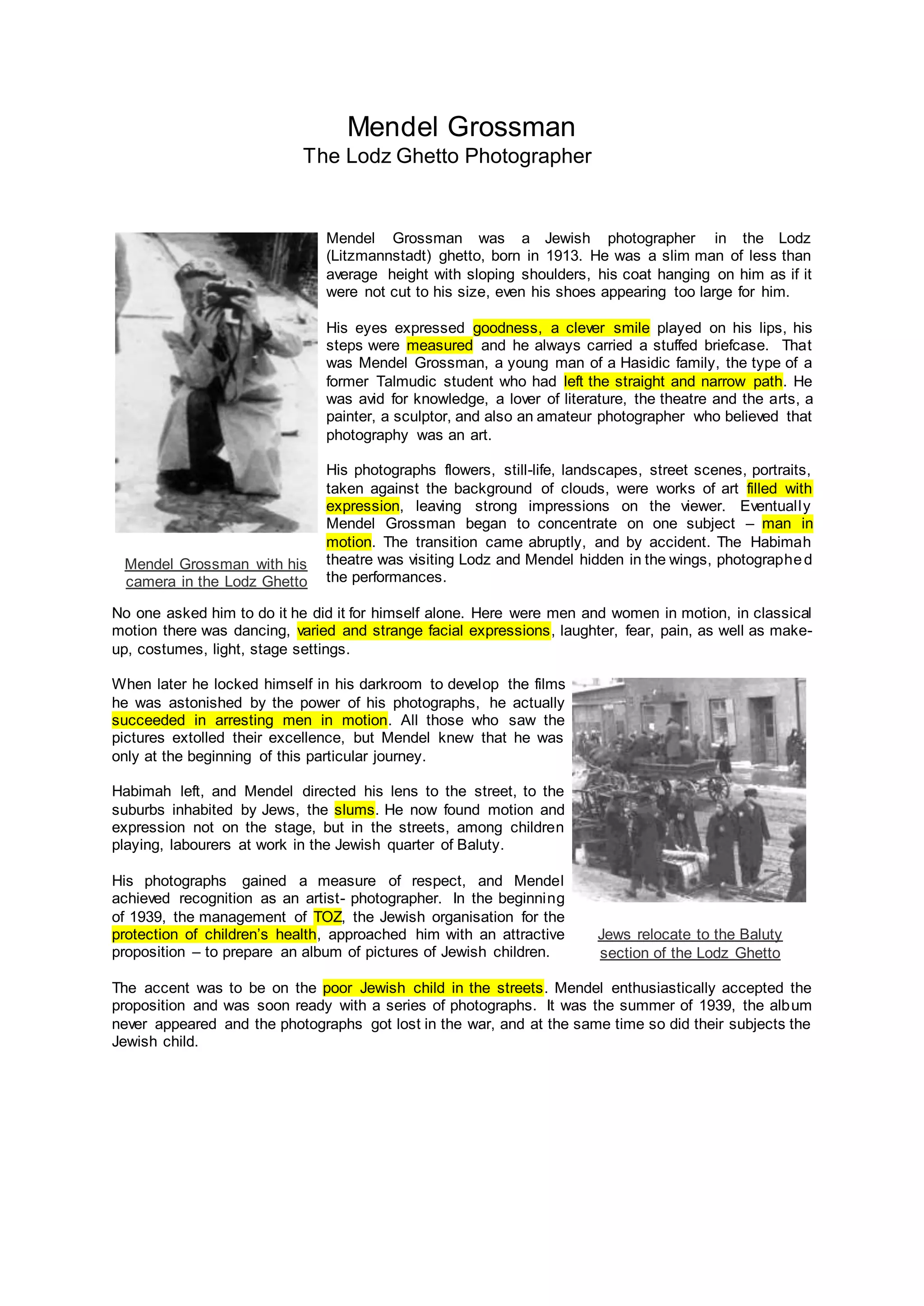 Mendel grossman | DOCX