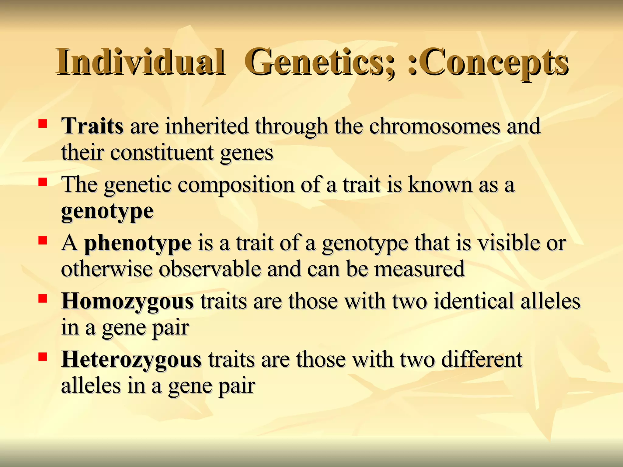 Mendelian Genetics | PPT