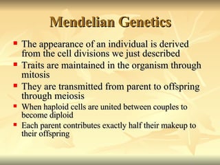 Mendelian Genetics | PPT