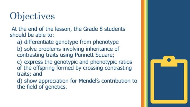 Mendelian-Genetics(Science grade 9).pptx | Genetics | Science