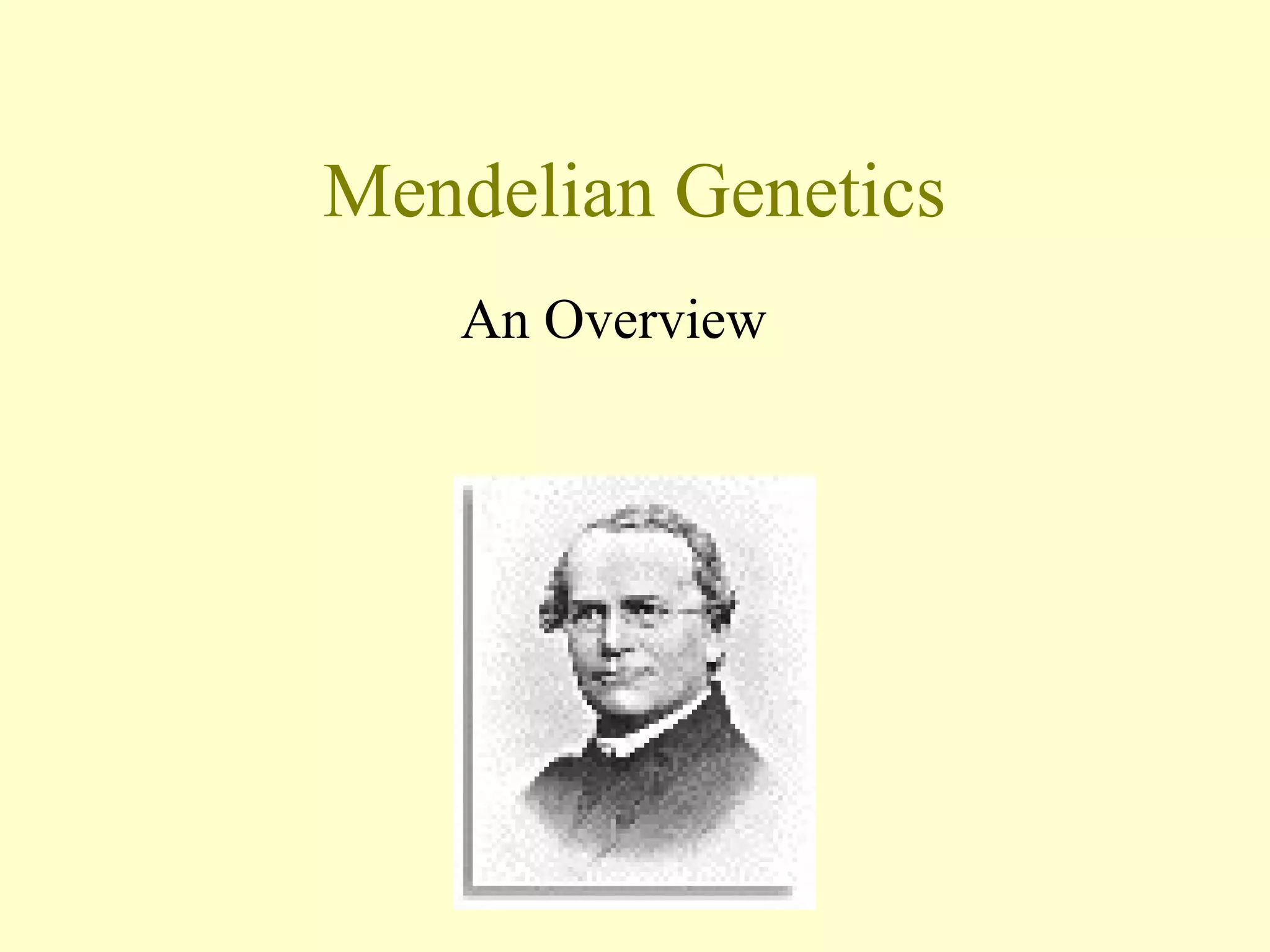 Mendelian genetics | PPT