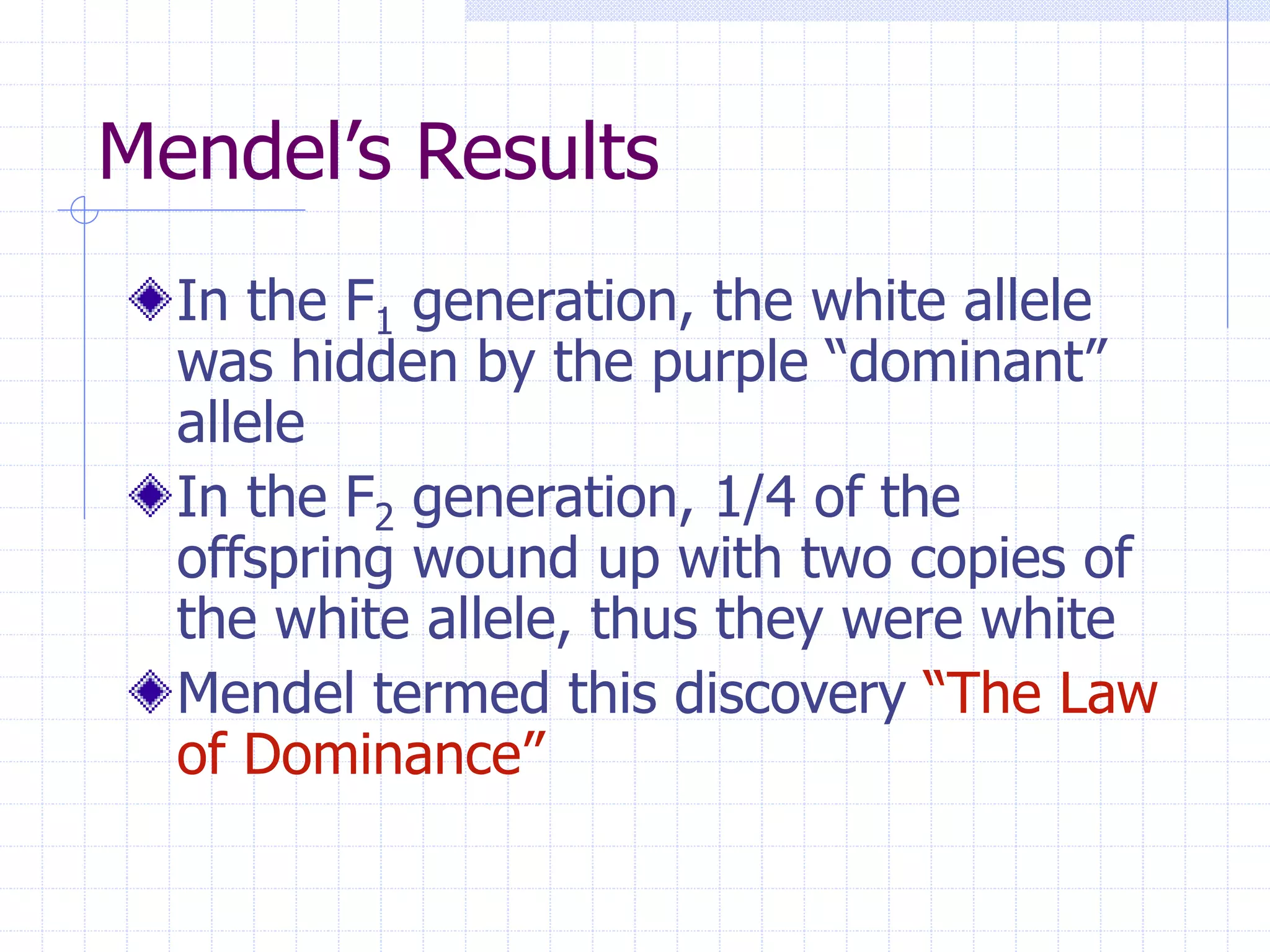 Mendelian genetics | PPT