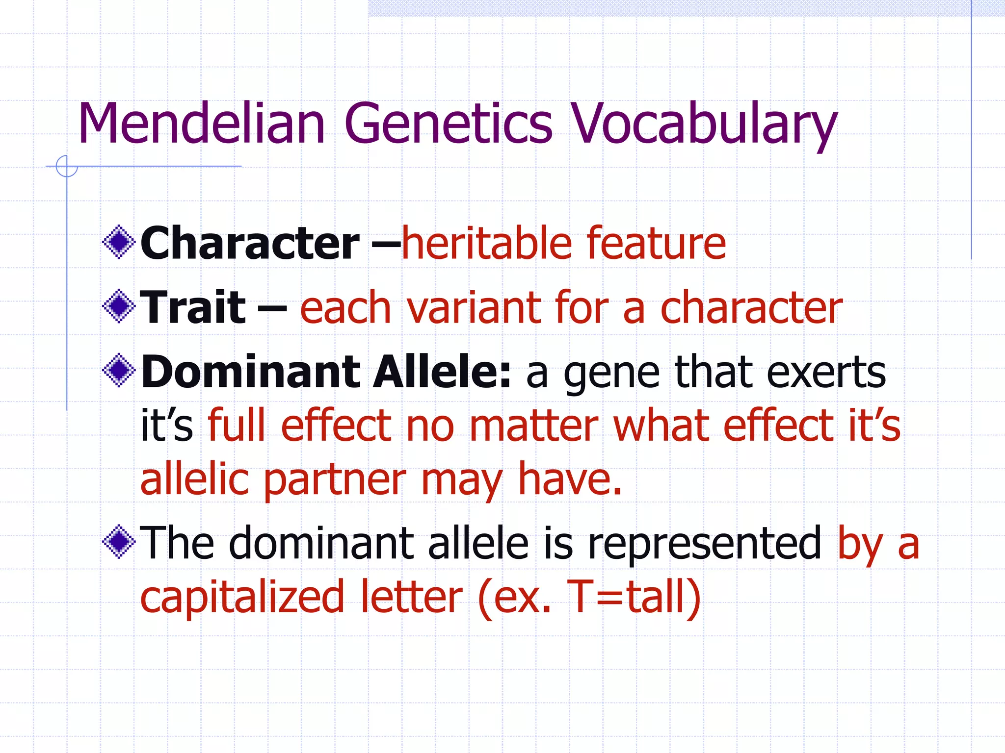 Mendelian genetics | PPT
