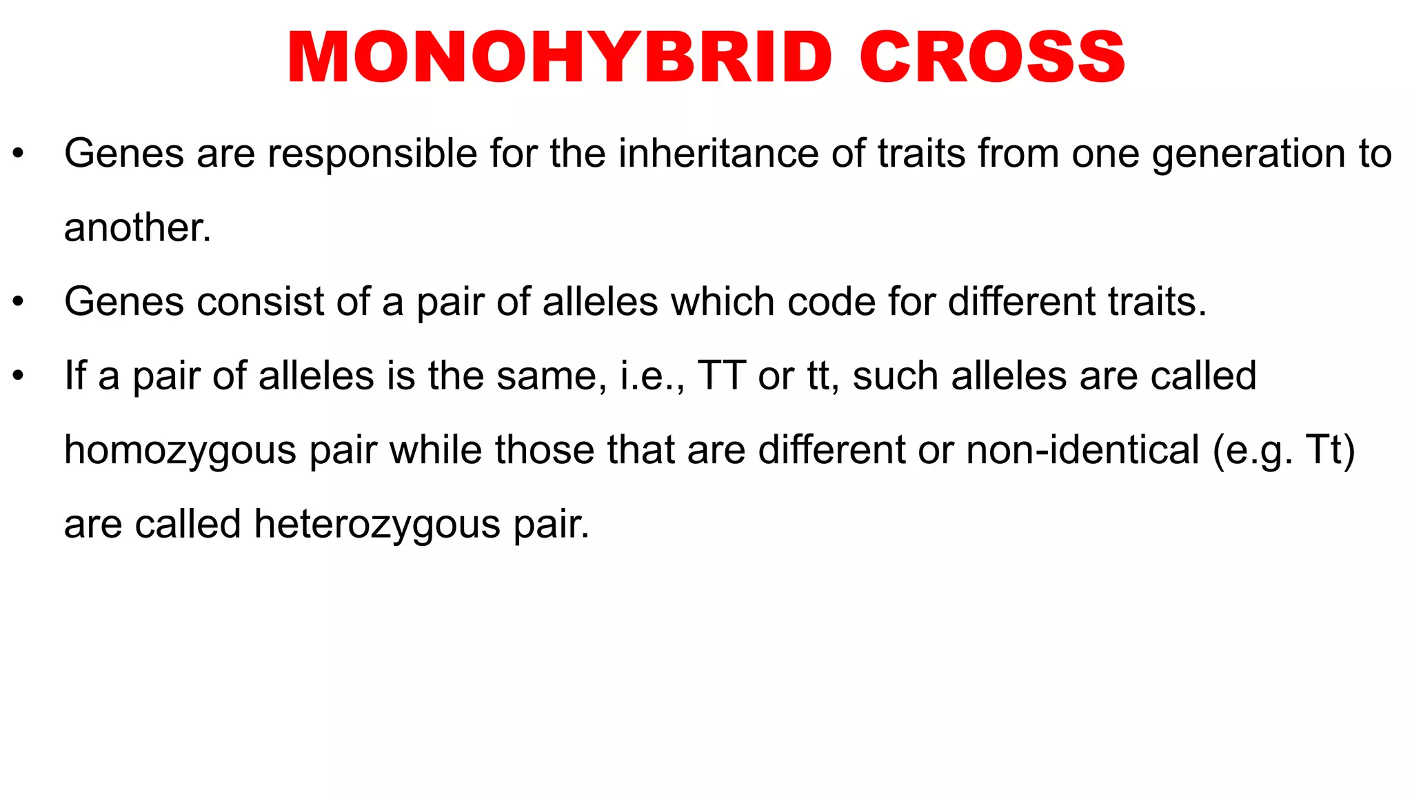 GENETIC TERMINOLOGY AND MENDELIAN GENETICS | PPTX