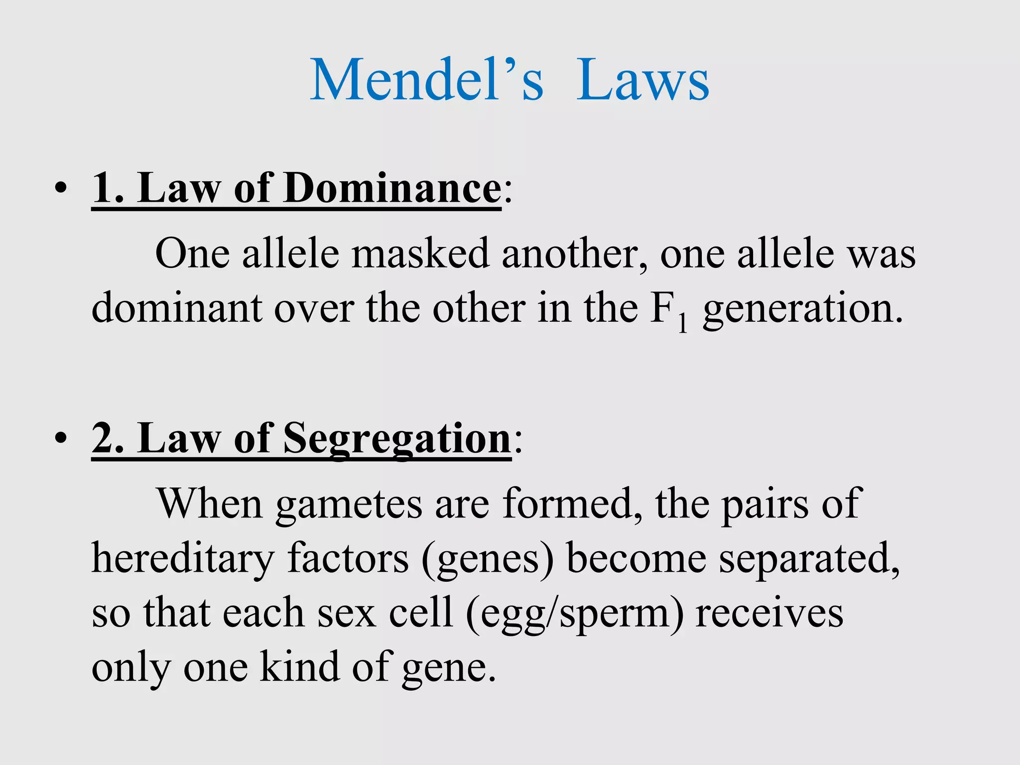 Mendelian genetics | PPT