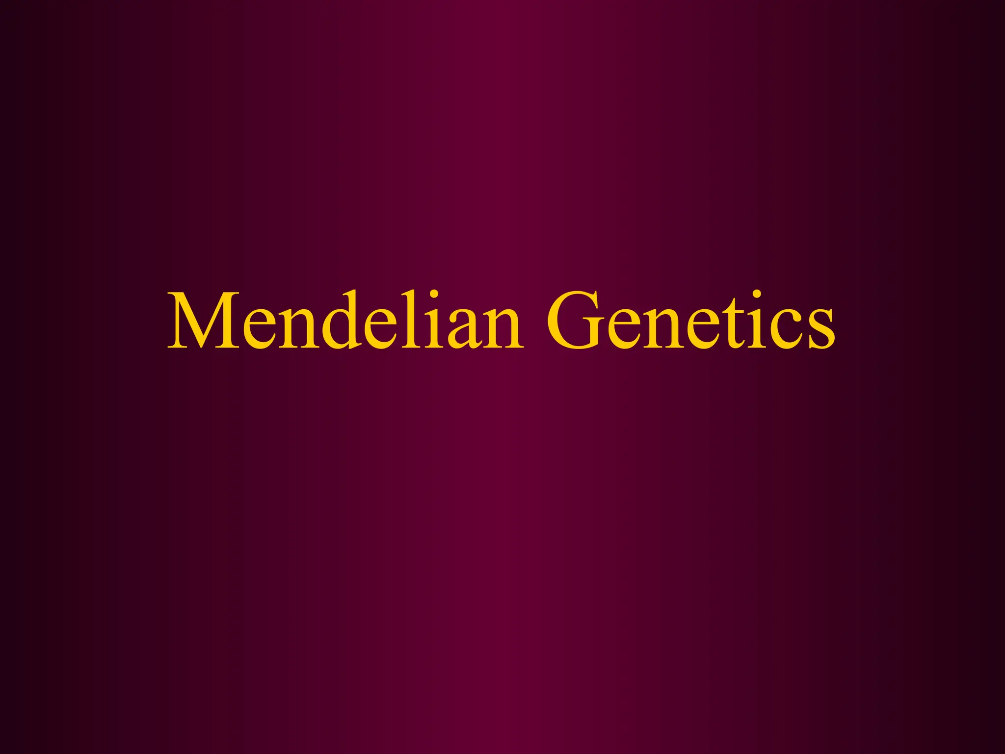 Mendelian genetics and punnett squares slideshow | PPTX