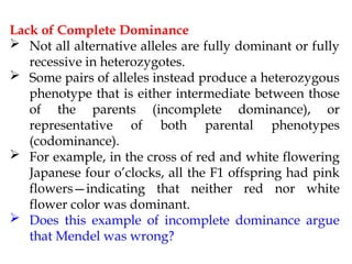 Mendelian and NonMendelian Genetics presentation | PPT