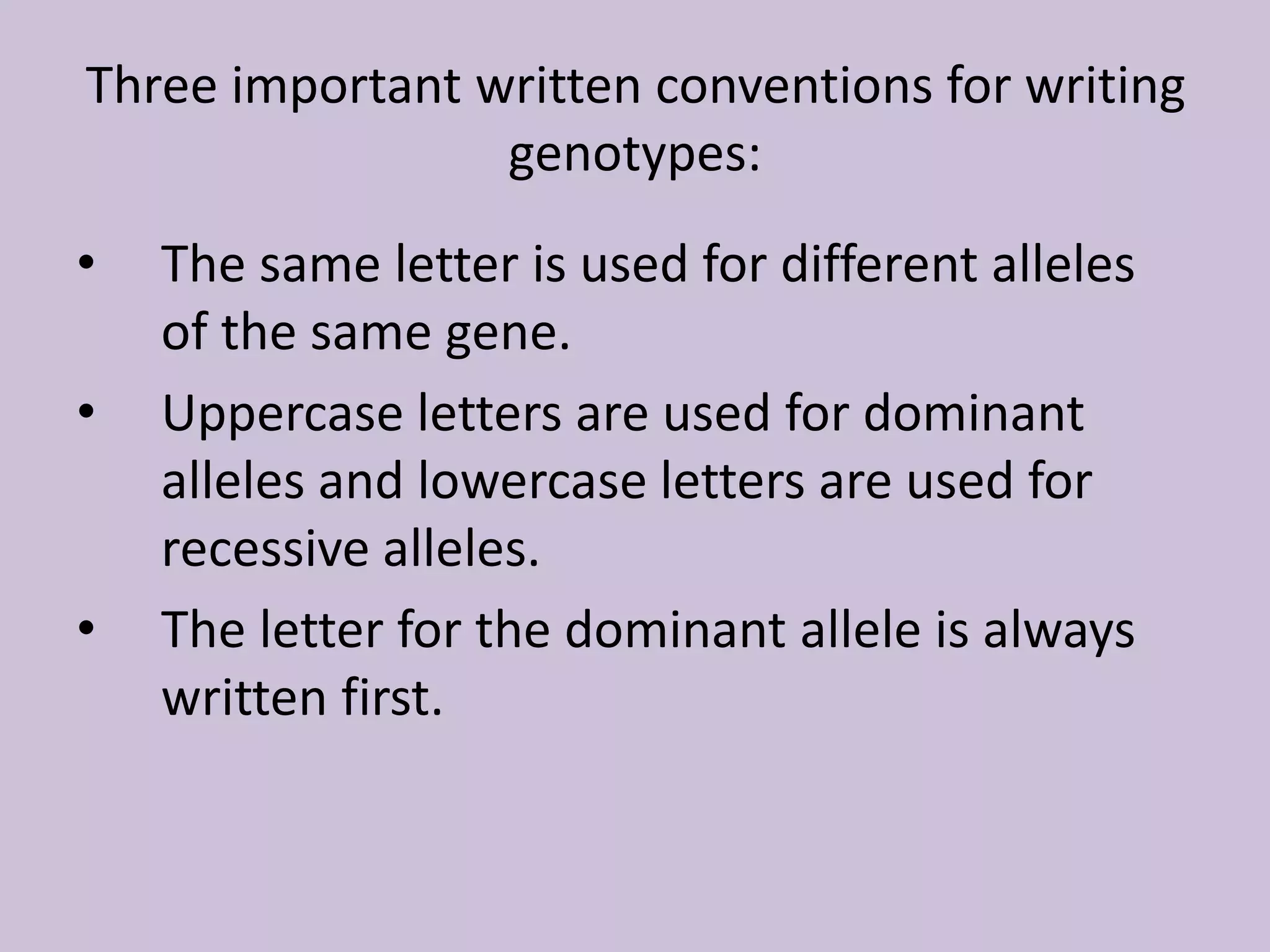 Mendelian genetics 101 | PPTX
