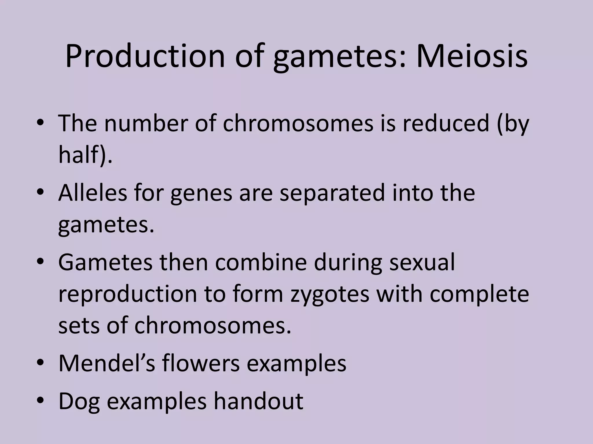 Mendelian genetics 101 | PPTX