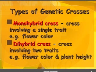 Mendelian genetics ppt | PPT | Reproductive Health | Diseases and ...