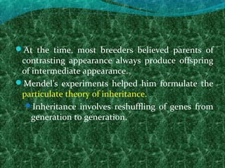 Mendelian patterns of inheritance | PPT