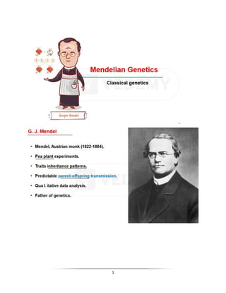 Mendel Laws of Genetics Notes Pdf | PDF
