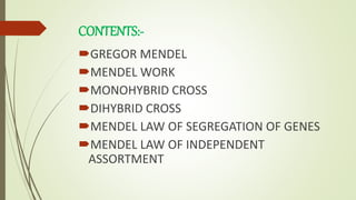 Mendel laws and complete and incomplete dominance by | PPTX
