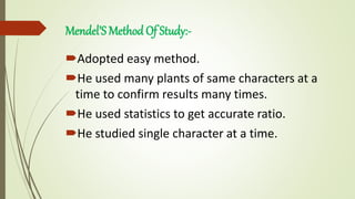Mendel laws and complete and incomplete dominance by | PPTX