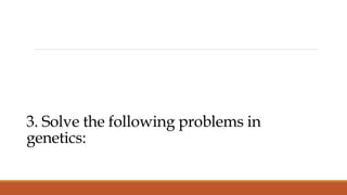 Mendellian laws of inheritance | PPT