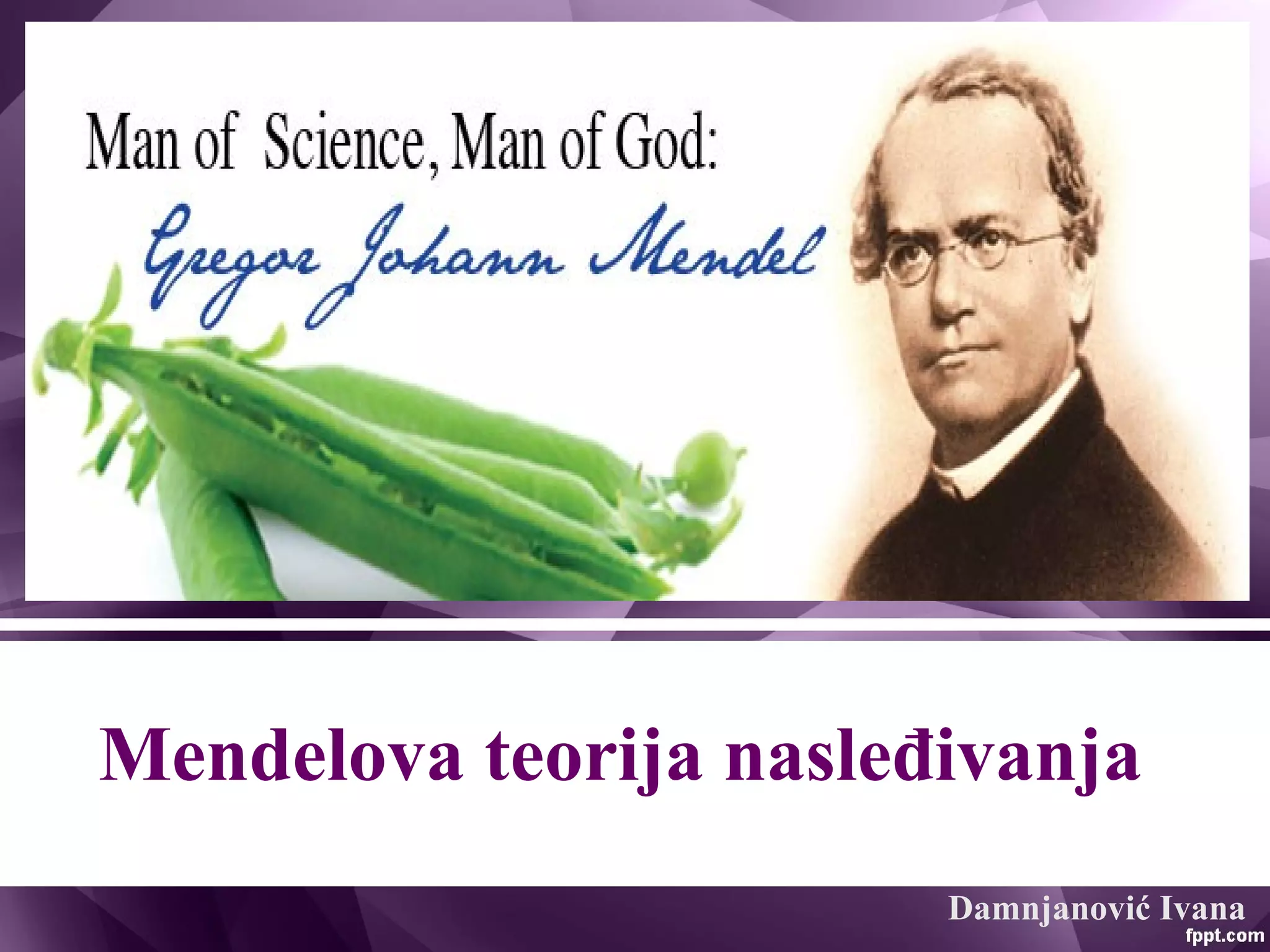 Mendelova pravila nasleđivanja | PPT