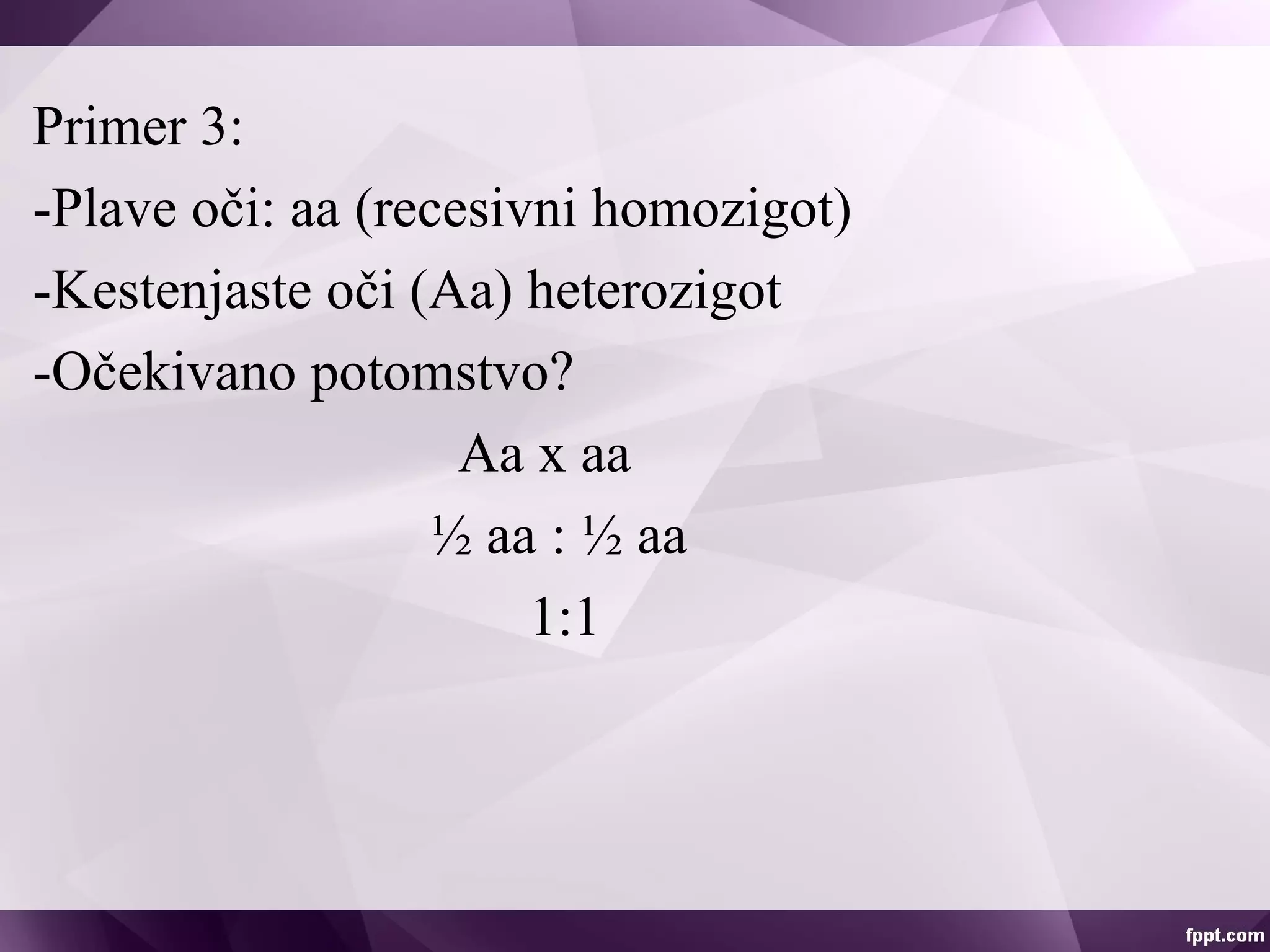 Mendelova pravila nasleđivanja | PPT