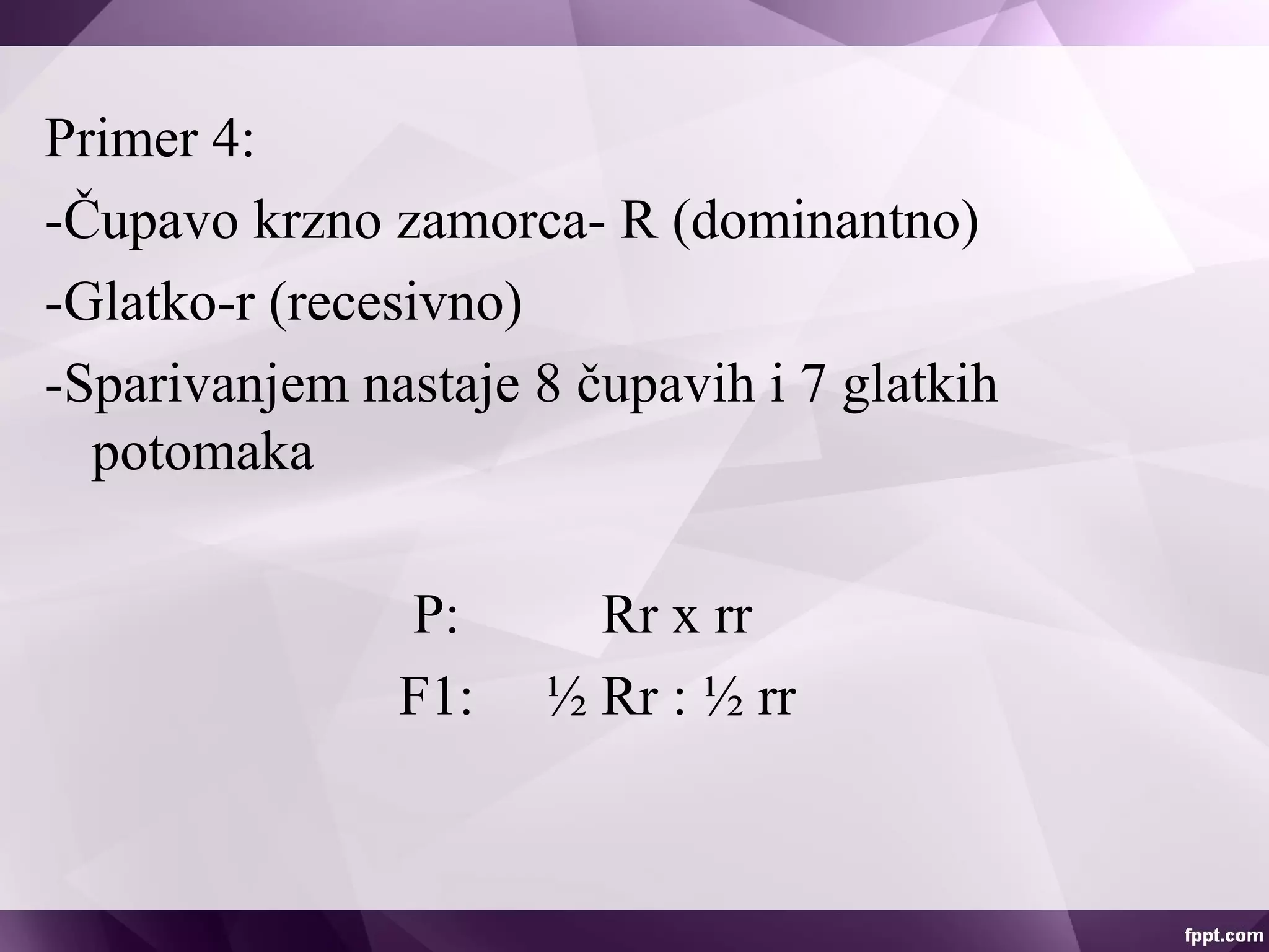 Mendelova pravila nasleđivanja | PPT