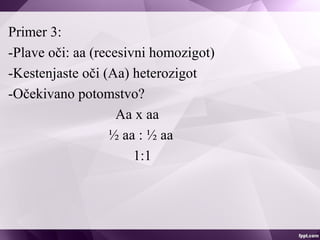 Mendelova pravila nasleđivanja | PPT