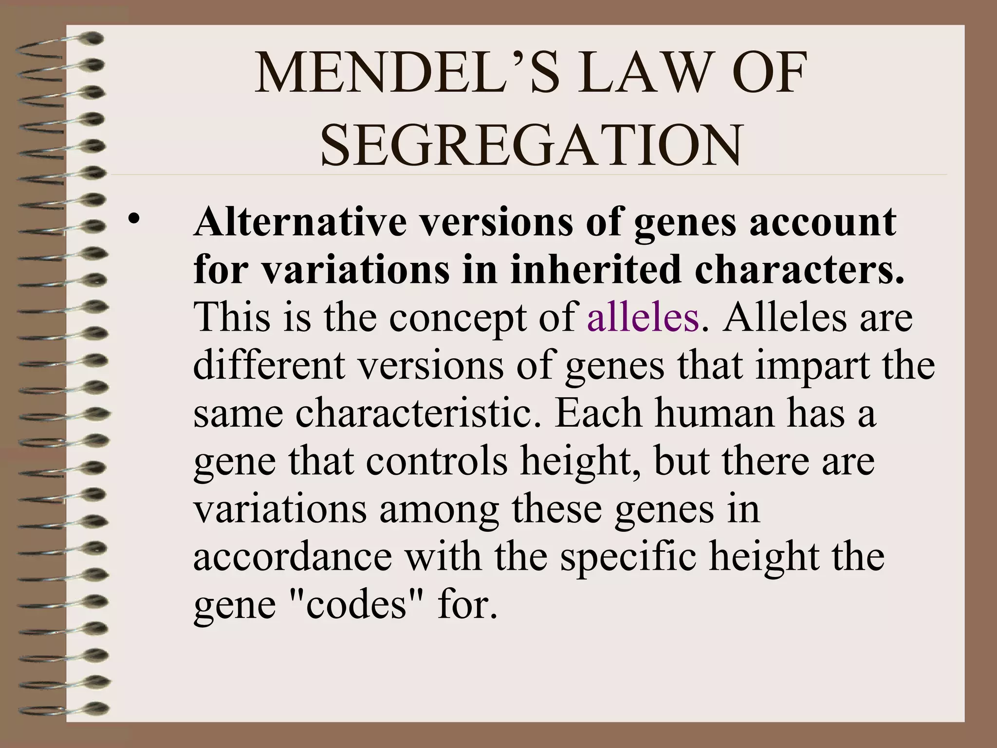 Mendels law | PPT