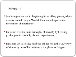Mendel's Law of Inheritance Power Point Presentation for Senior ...