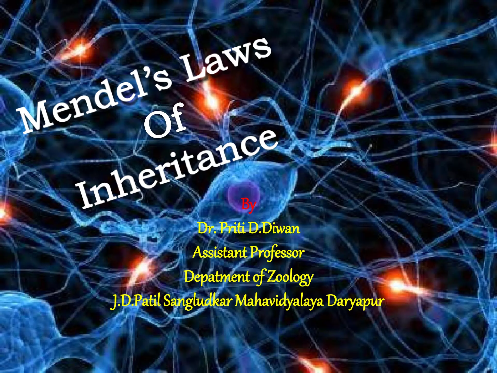 Mendels Laws of Inheritance | PPTX