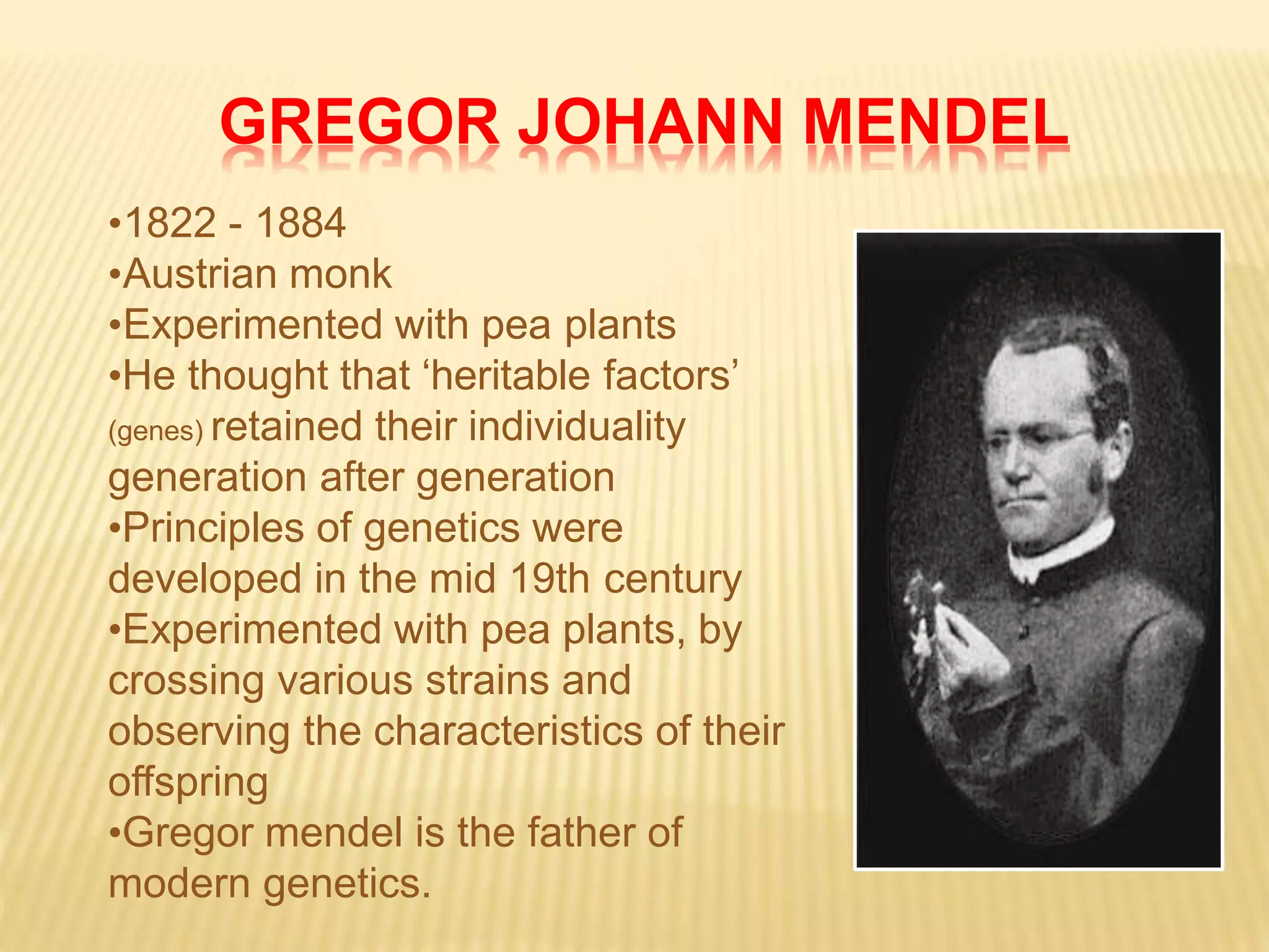 Mendels Laws of Inheritance | PPTX