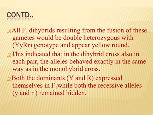 Mendels Laws of Inheritance | PPTX | Gardening | Home & Garden