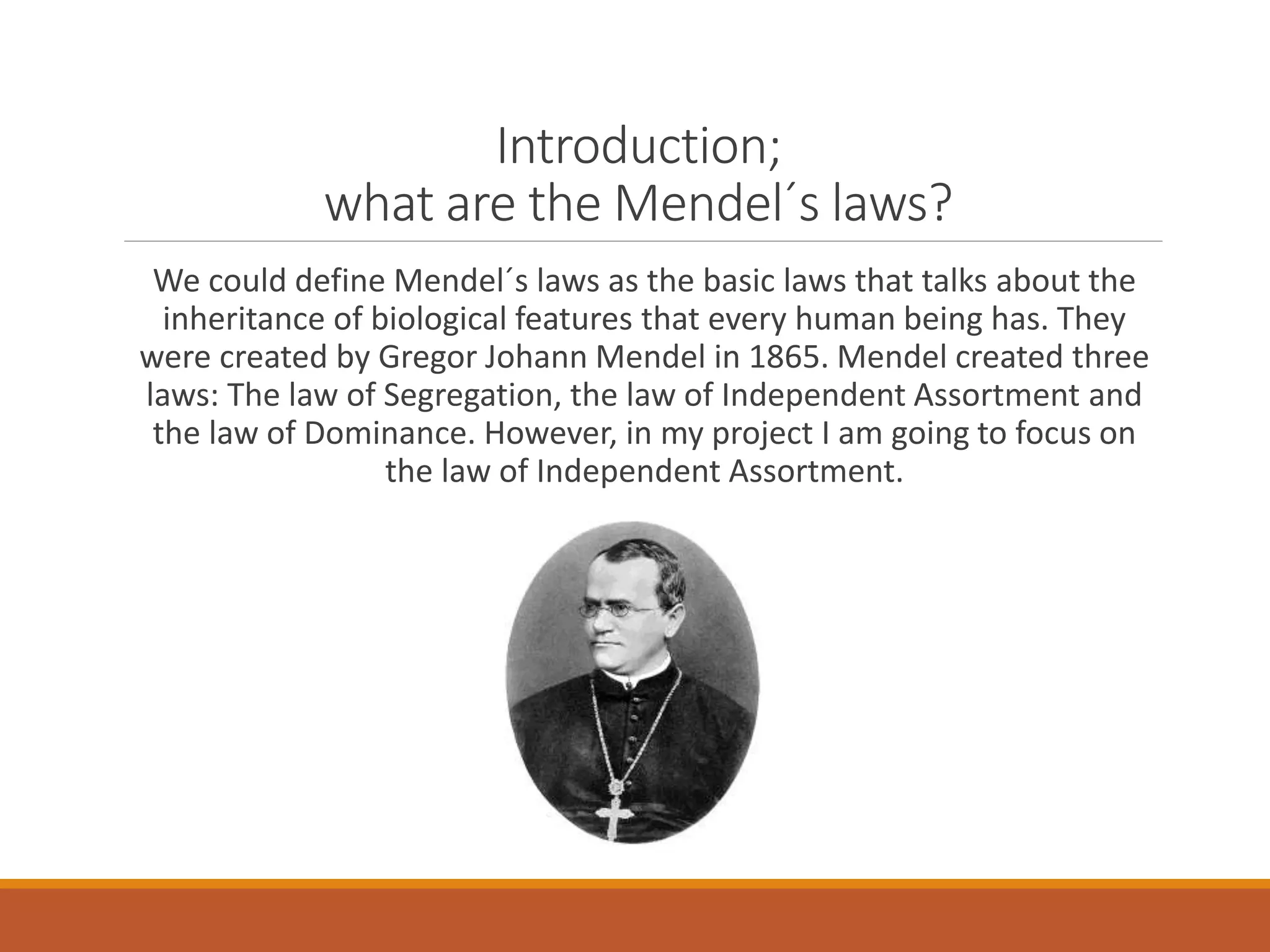 Mendel´s third law; Law of Independent Assortment | PPTX