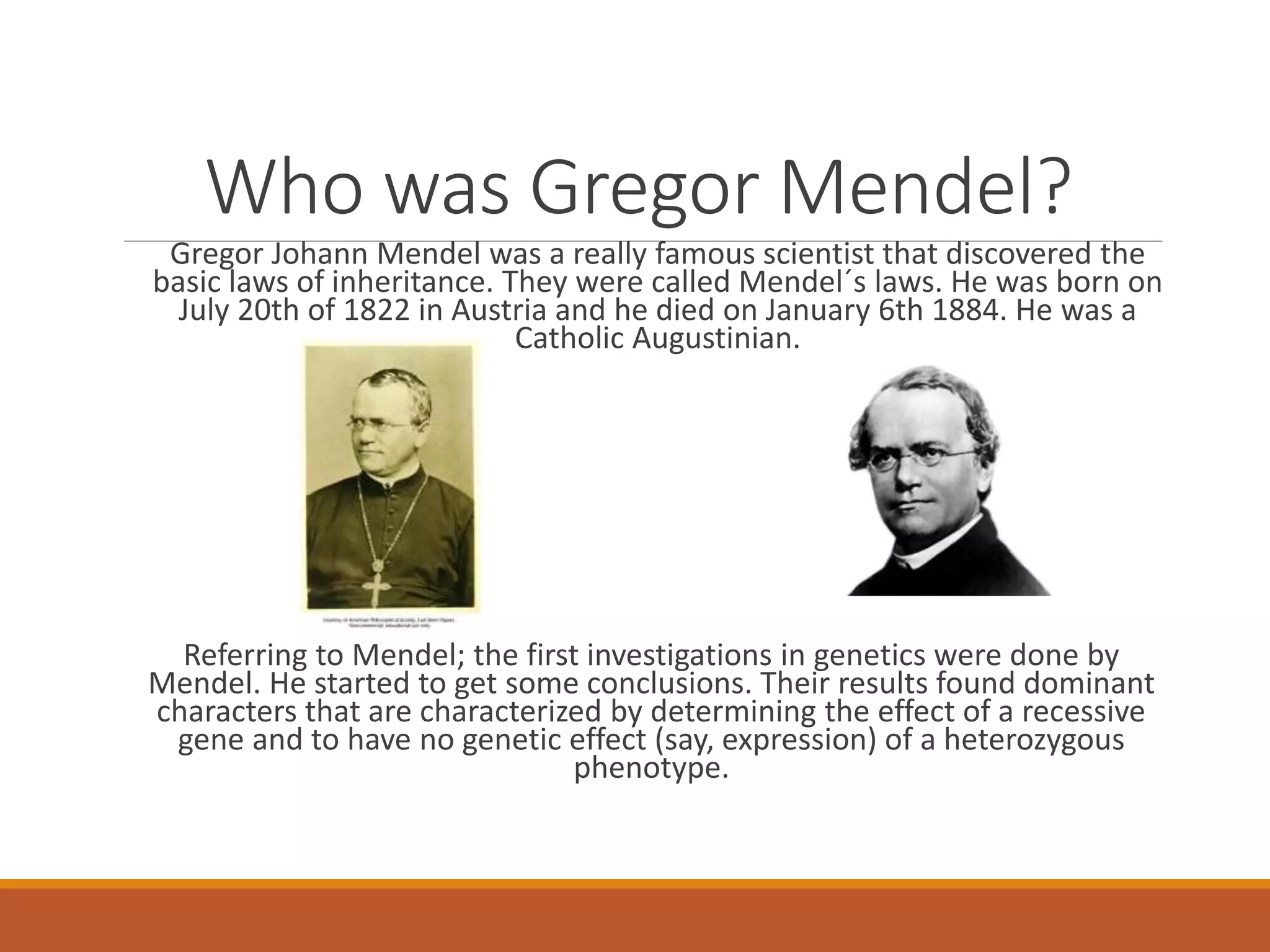 Mendel´s third law; Law of Independent Assortment | PPTX