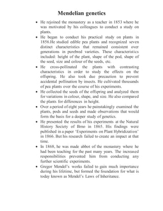 Mendel work | DOCX