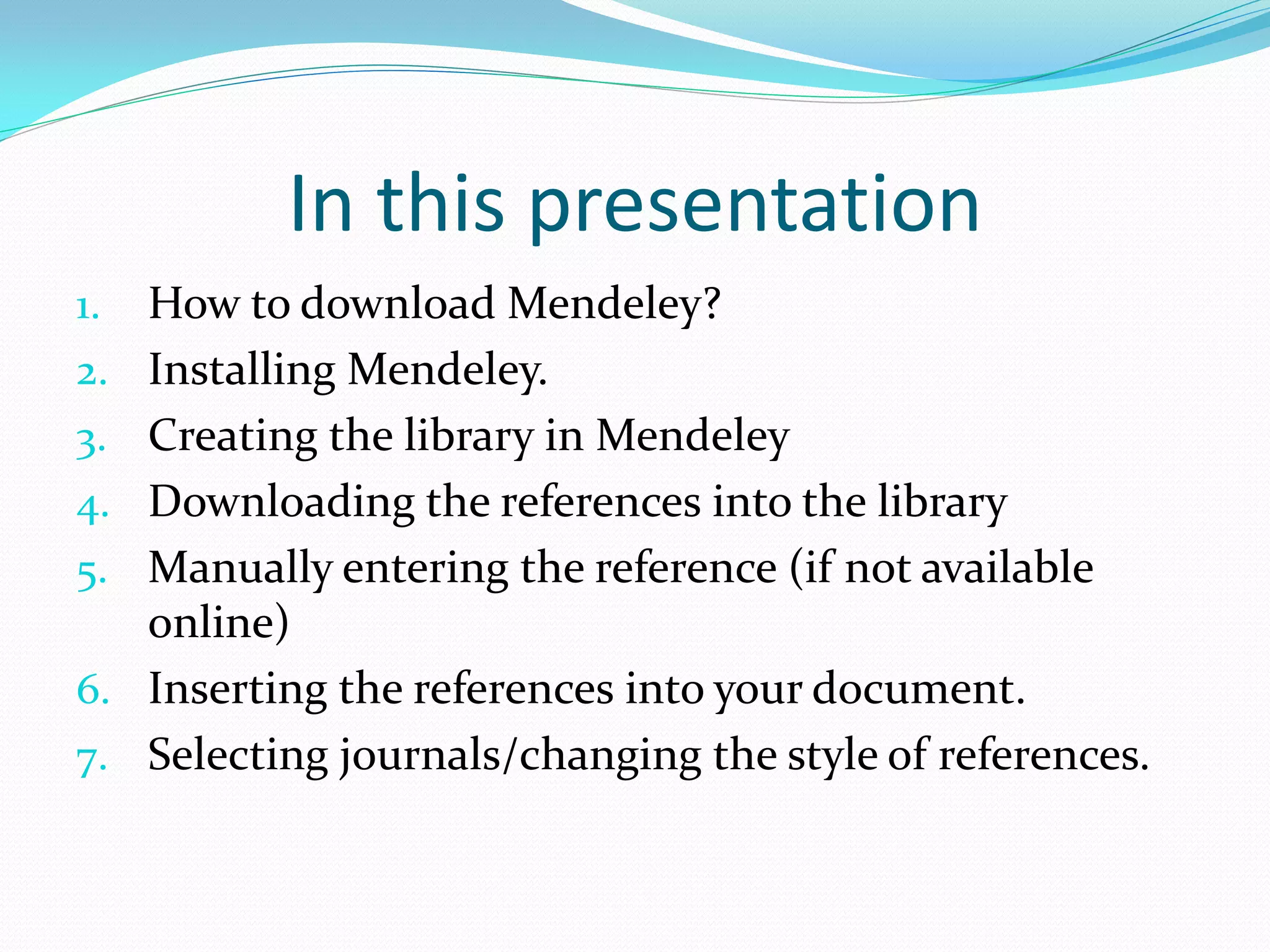 Mendeley Desktop Reference Manager | PDF