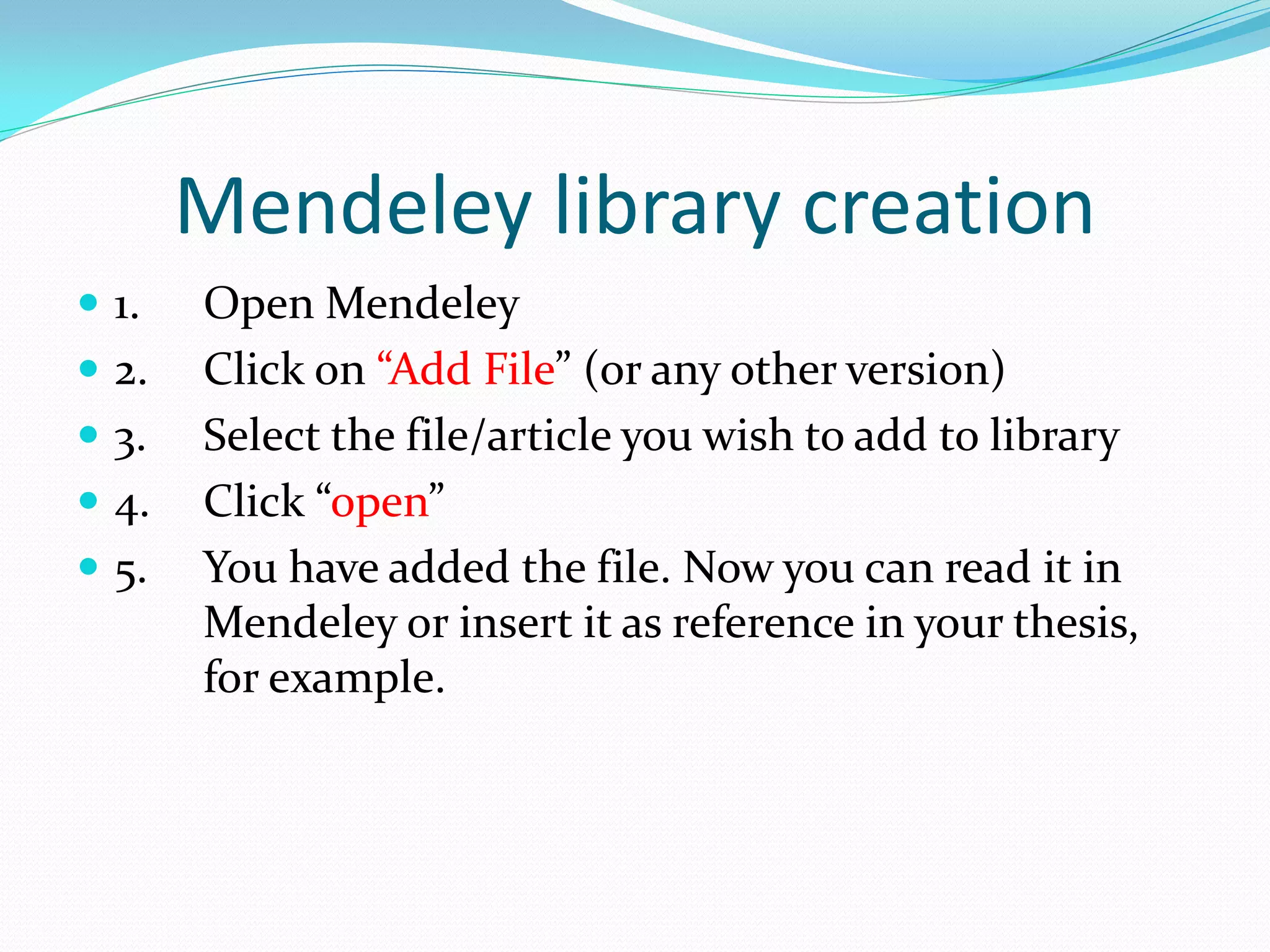 Mendeley Desktop Reference Manager | PDF