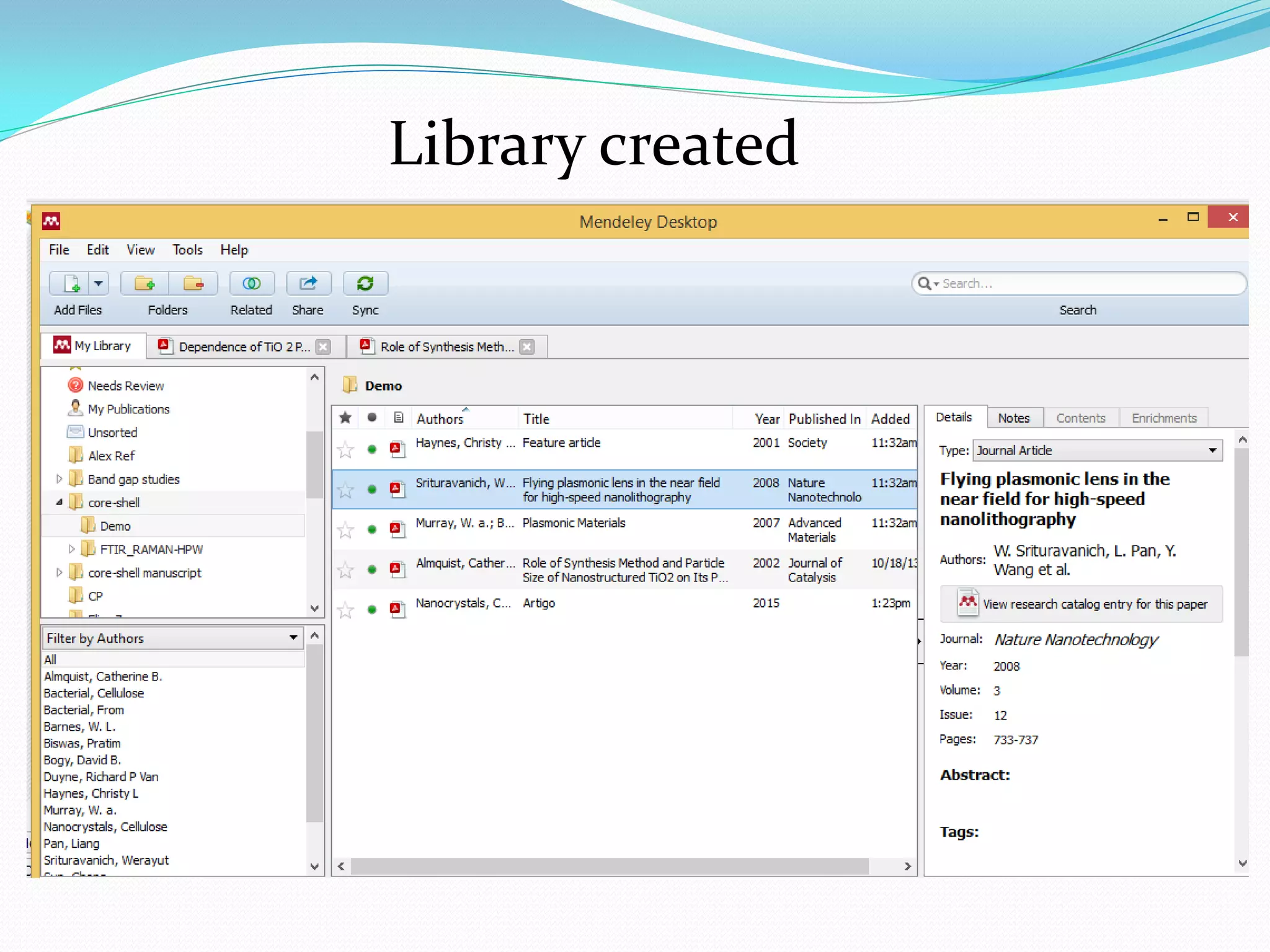 Mendeley Desktop Reference Manager | PDF