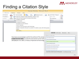 Mendeley Desktop Reference Manager | PDF