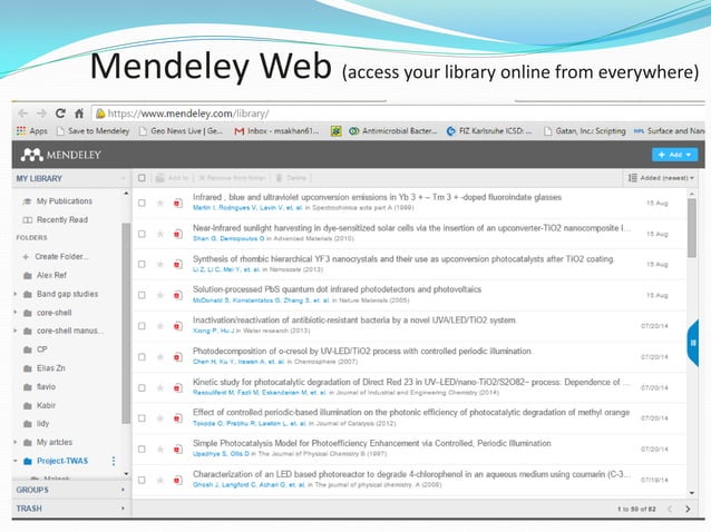 Mendeley Desktop Reference Manager