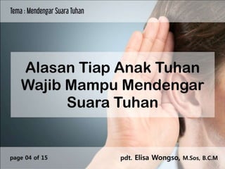 Mendengar suara tuhan | PPSX