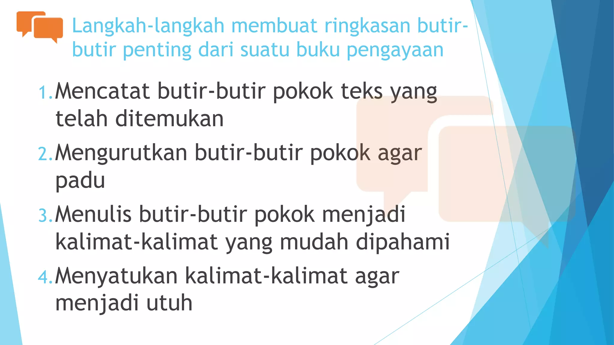 Mendeteksi butir butir penting dari buku pengayaan (nonfiksi | PPT