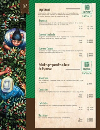 Menú digital kishé café & té | PDF