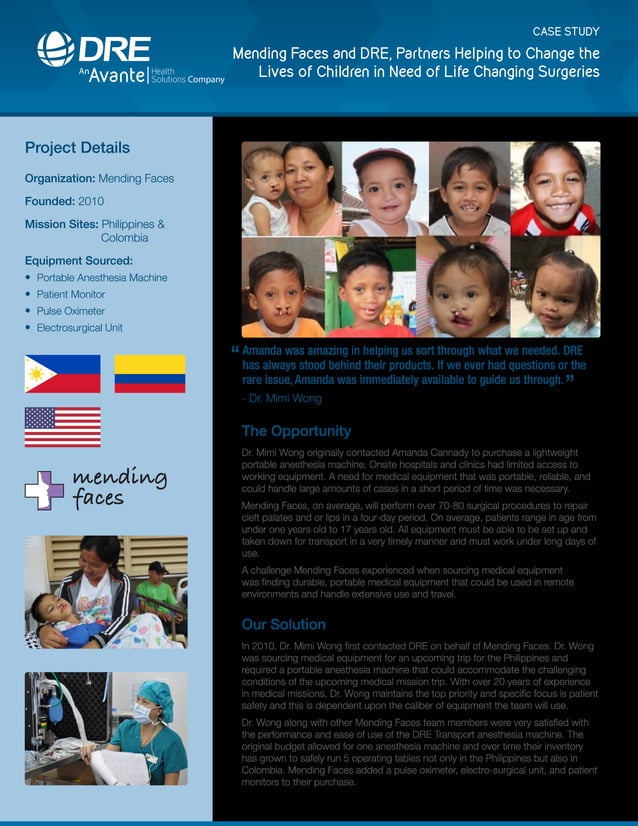 Mending Faces and DRE, Partners Helping to Change the Lives of Children ...