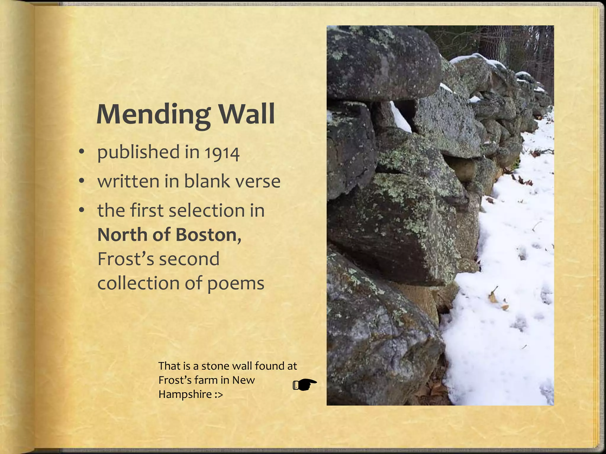 Mending Wall | PPTX